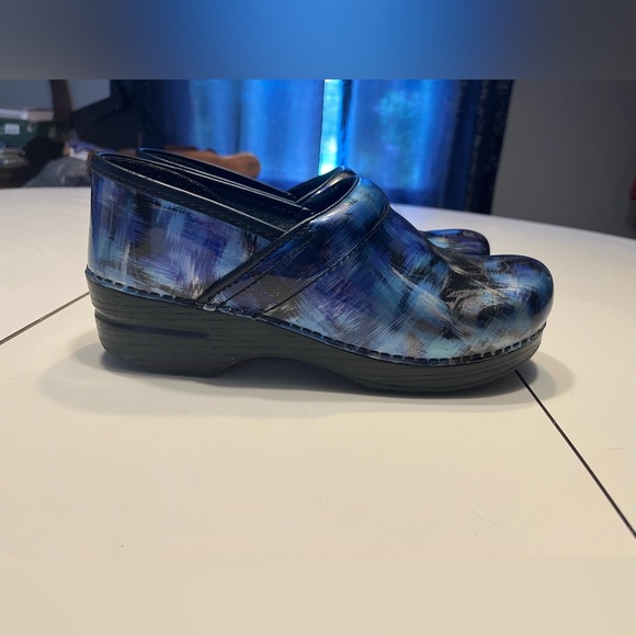 Dansko | Shoes | Dansko Size 4 Womens 0 Black Blue Purple Clogs ...